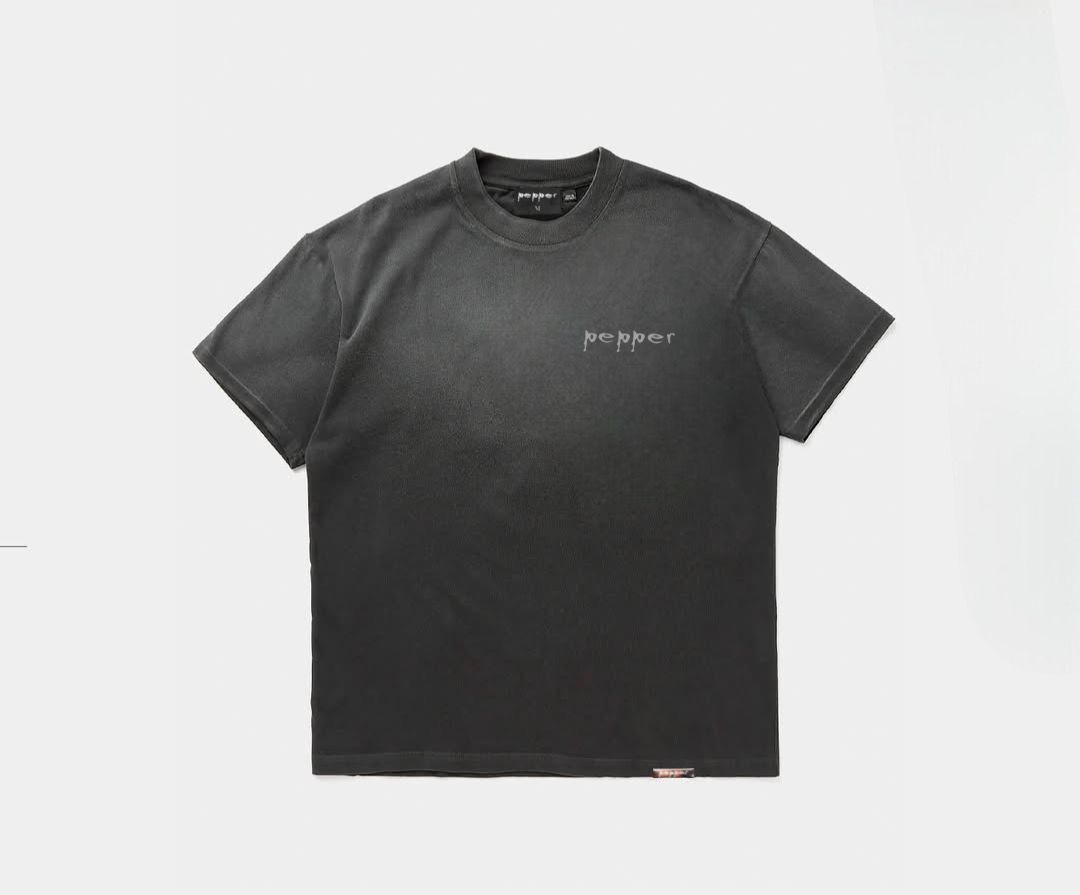Stone Washed Oversized Tee – Pepper